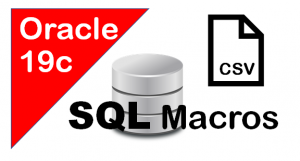 Creating CSV output using SQL macros in 19c